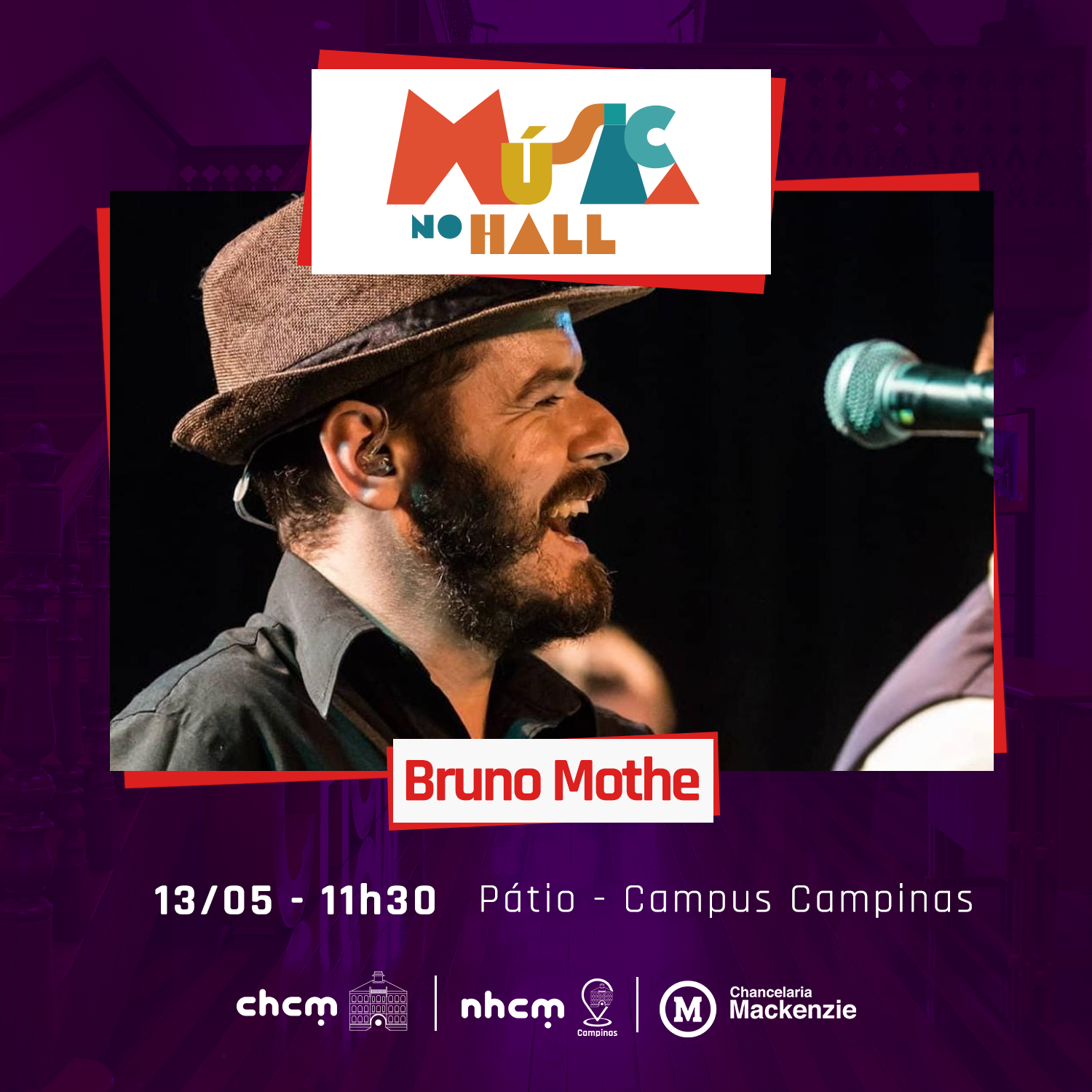 Música no Hall Campinas - Bruno Mothe - Centro Histórico Mackenzie